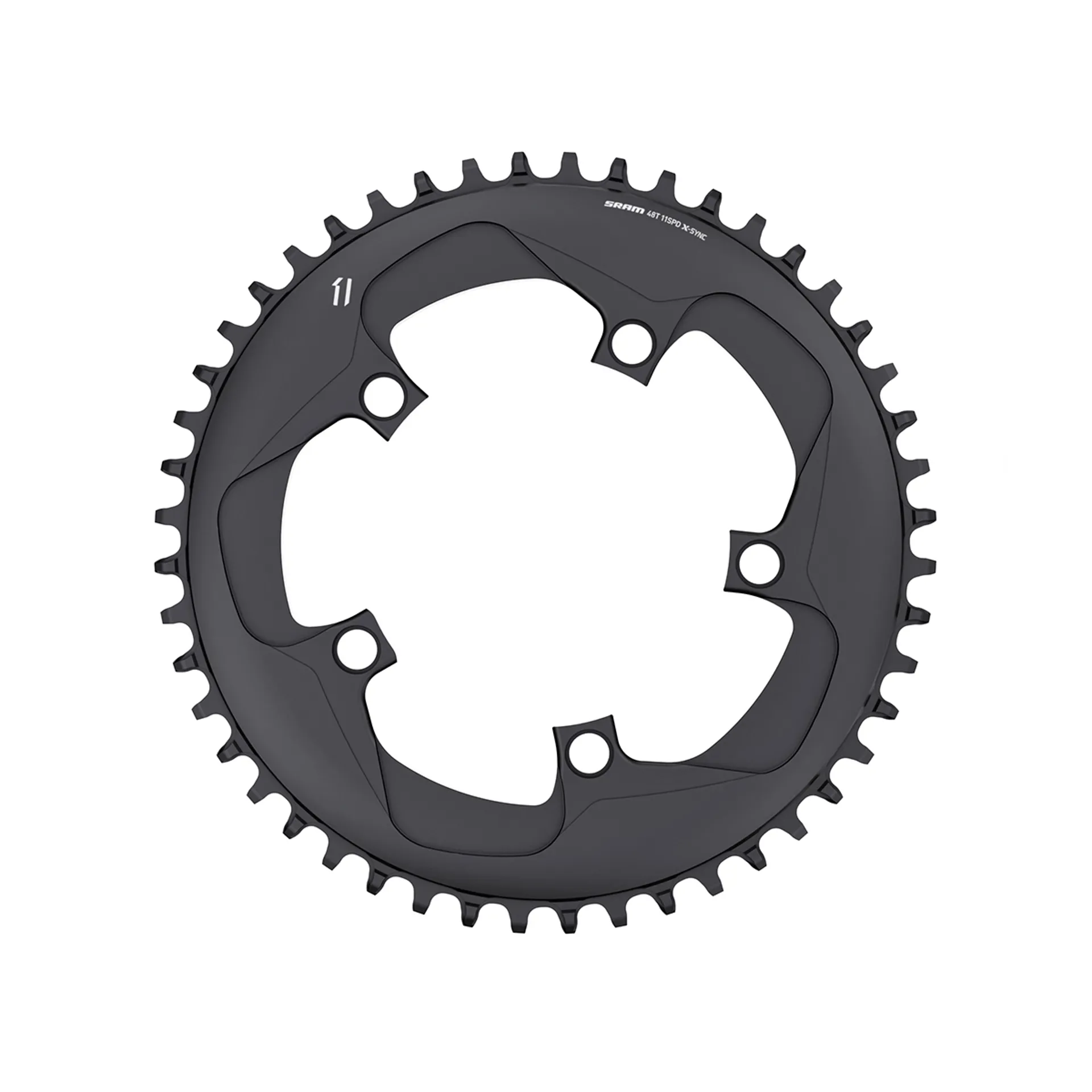 Sram Chain Ring X-Sync 11spd 110 Alum bb30 Or Gxp: BLACK 11spd