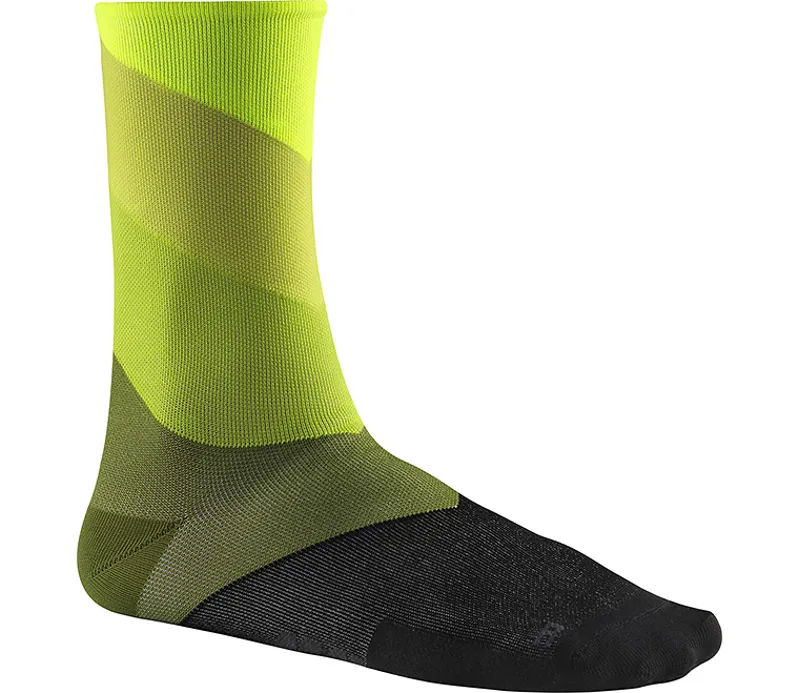 Mavic Graphic Stripes Socks Safety Yellow