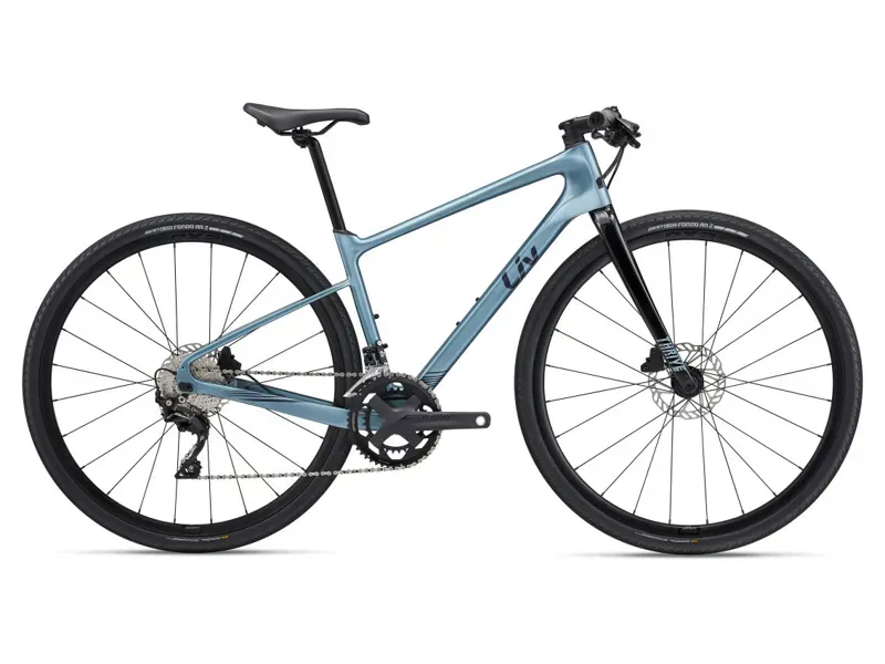 Liv Thrive Advanced 1 Road Bike In Gloss Aged Denim/Carbon